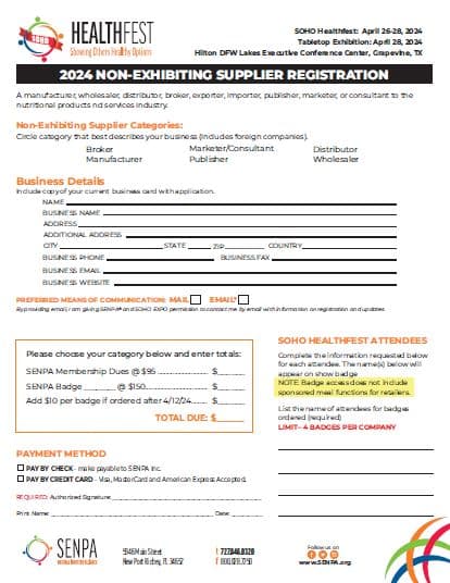 SOHO Healthfest - SENPA